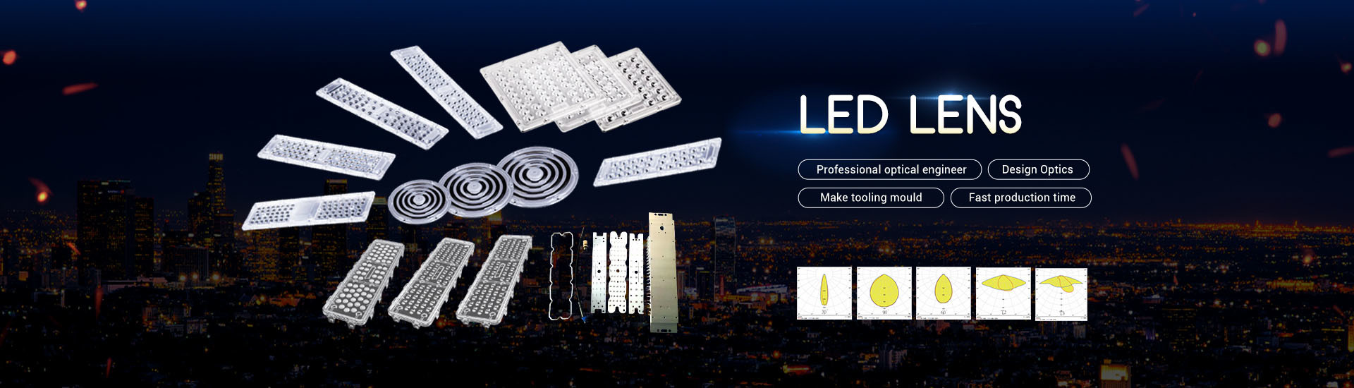 Quality LED Light Lens & LED Street Light Lens factory from China