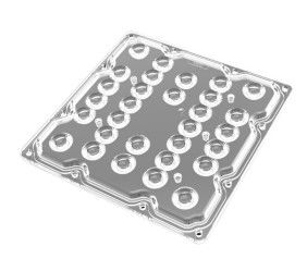 Square Clear LED Ceiling Light Lens Plastic 90 Degree 5050 For Tunnel ...