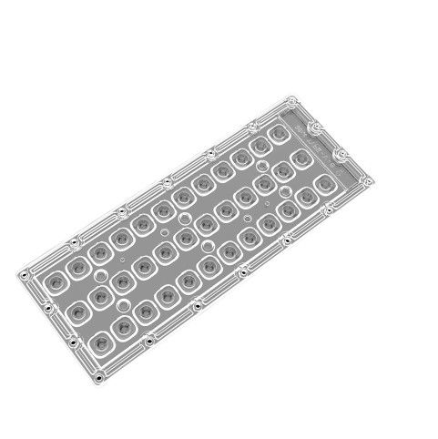 Vertical 100W SMD LED Lens 4X3030 Chips For Square Illumination
