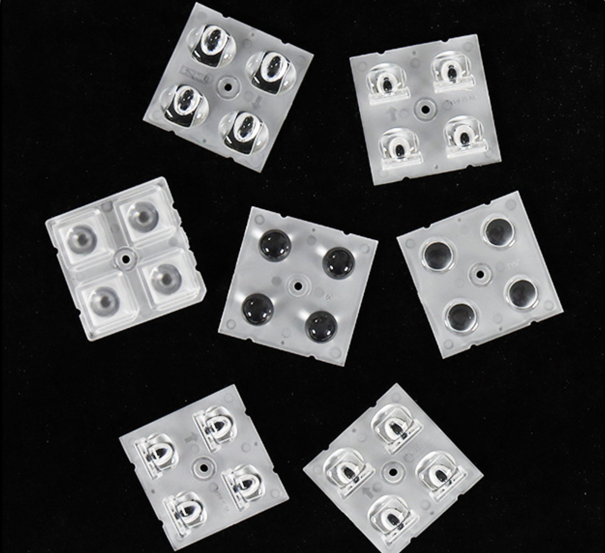 SMD 5050 LED Spotlight Lens , 4 In 1 Multipurpose Round Light Lens